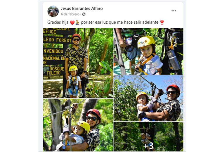 Así demostraba su amor en redes sociales el joven padre que murió con ...