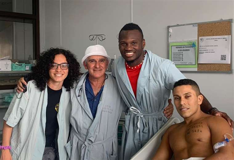 Sherman Guity visitó en hospital a ciclista que perdió pierna en ...