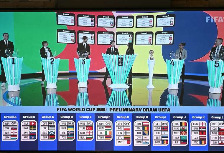 Estos son los 12 grupos de la clasificación europea al Mundial 2026 | Teletica