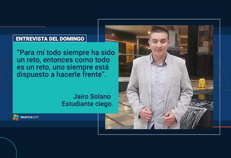 La historia de Jairo Solano, un estudiante ciego que toma fotos | Teletica