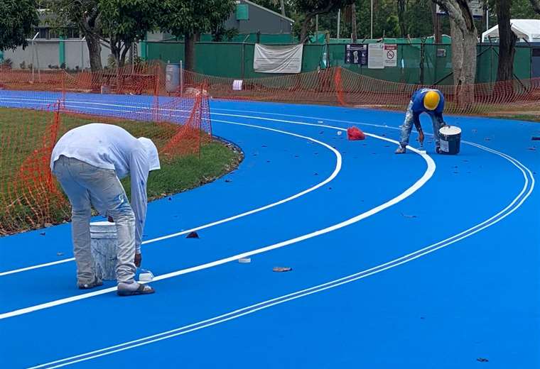 Así marcha la demarcación de la pista azul en La Sabana | Teletica