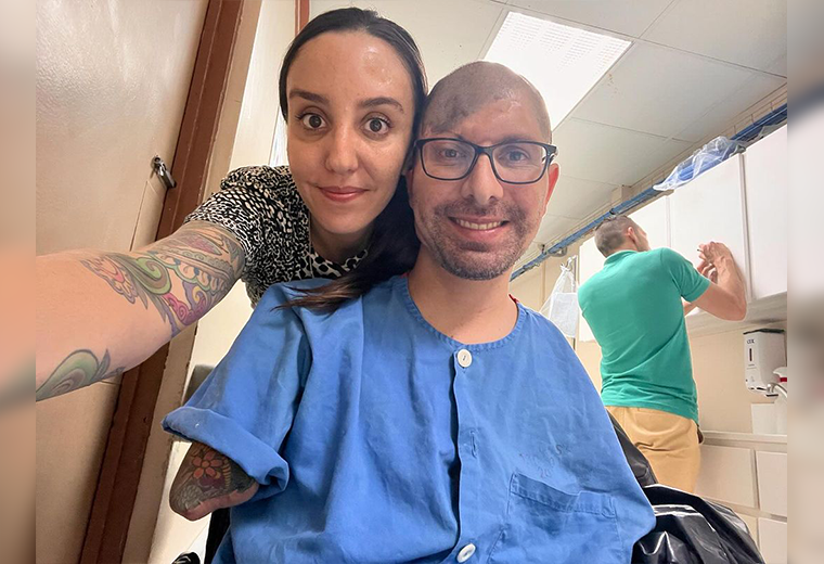 Rebe Salazar: “Alex contrajo una bacteria en su pierna y está internado ...