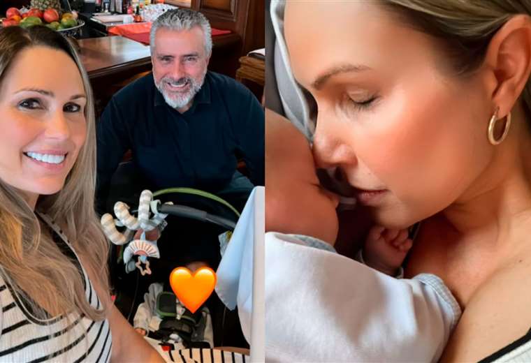 Otto Guevara y Virginia Ramos pasean con su recién nacido, Santiago | Teletica