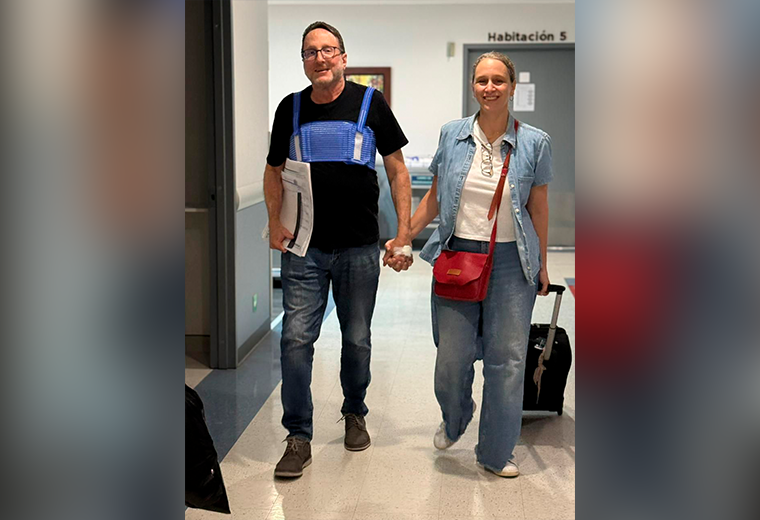 Tras una semana internado, Eli Feinzaig salió del hospital este viernes ...